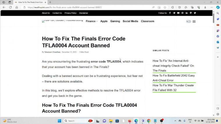 How To Fix The Finals Error Code Tfla0004 Account Banned - The Finals Guides